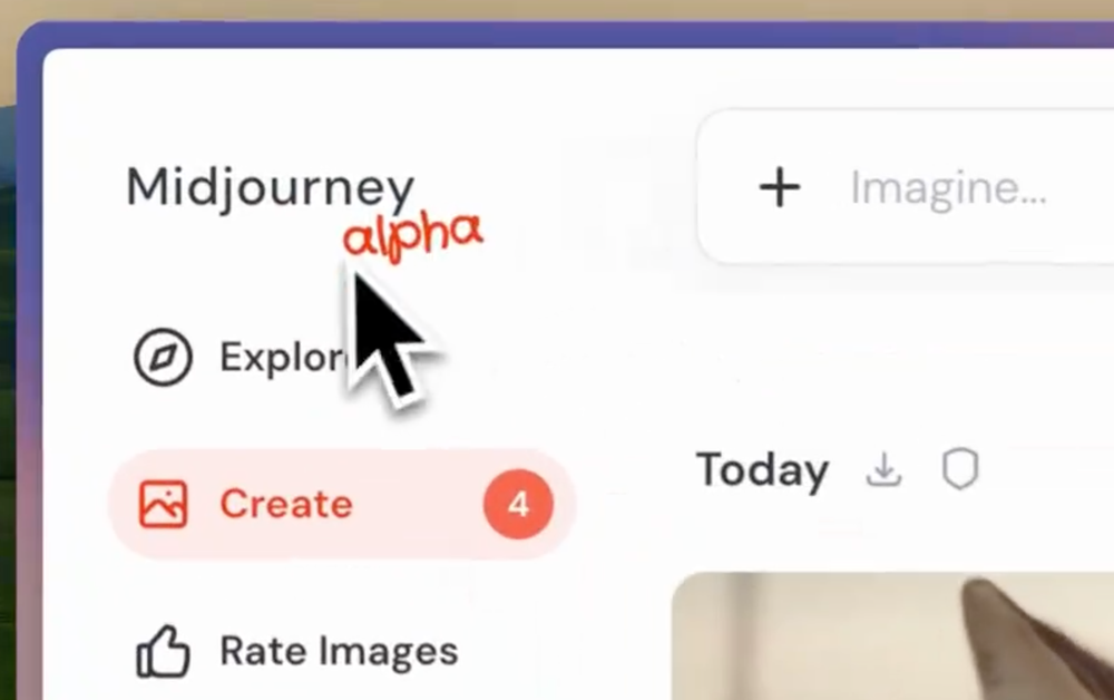 Midjourney sort son site Alpha!